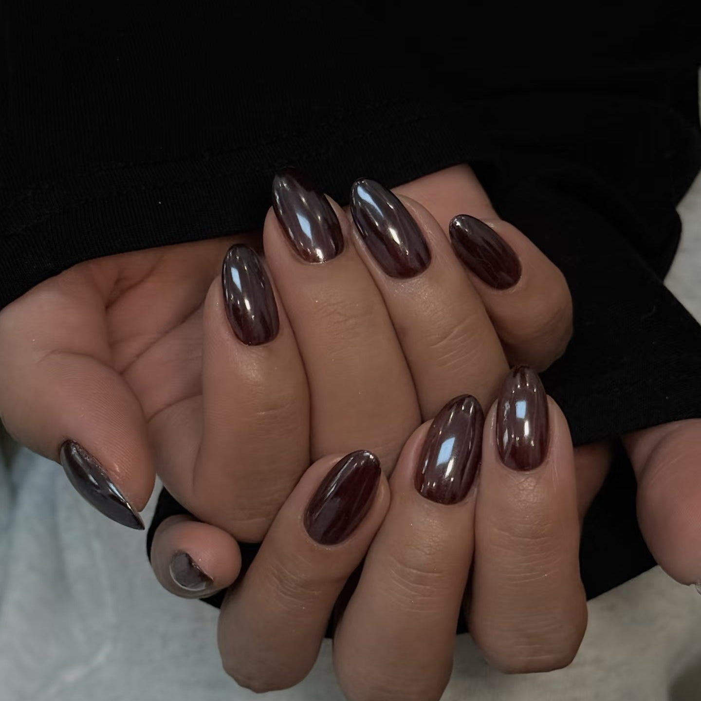 Hailey Amber Coffee Press on Nail – Laura Marla